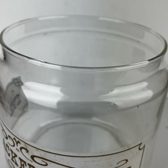 Pyrex | Kitchen | Vintage Pyrex Glass The Cracker Barrel Jar Snack ...